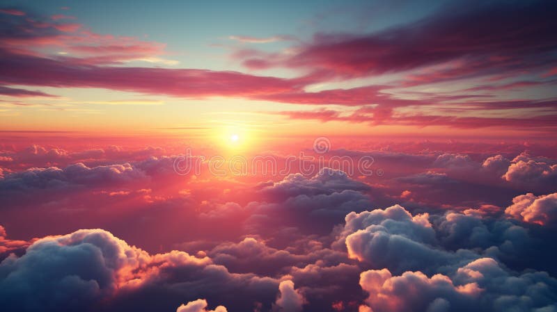 Generative AI, Heaven S Brushstrokes Stock Illustration - Illustration ...