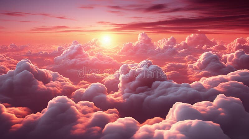 Generative AI, Heaven S Brushstrokes Stock Illustration - Illustration ...