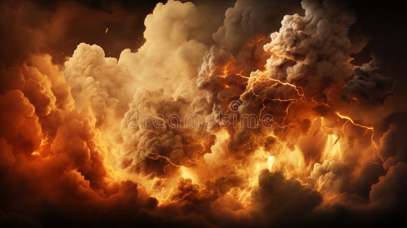 Generative AI, Heaven S Brushstrokes Stock Illustration - Illustration ...