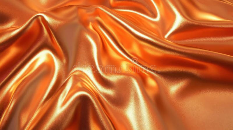 Capture Copper Waves, Flowing Fabric with Smooth Texture and Bright ...