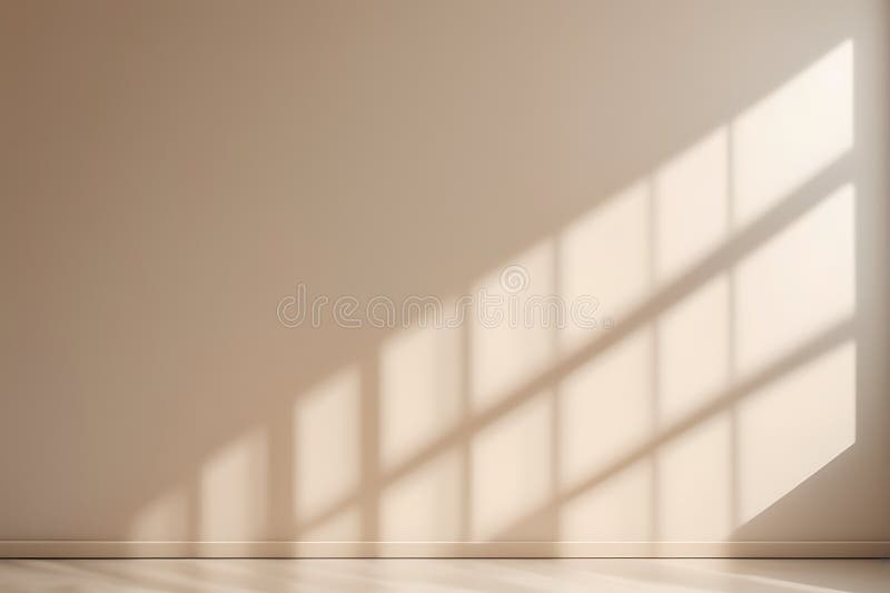 Room with Window Shadow , Minimalist Studio Empty Room, Empty Room for ...