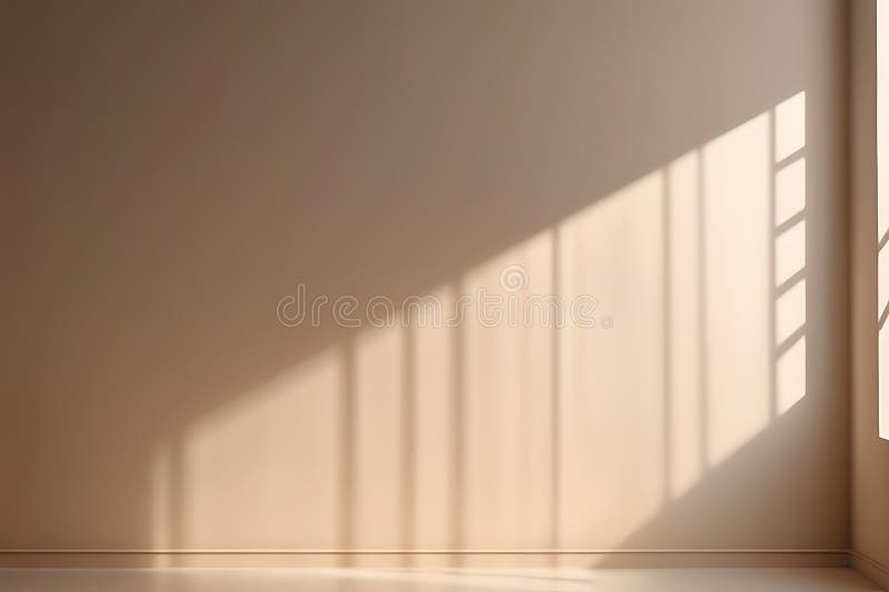 Room with Window Shadow , Minimalist Studio Empty Room, Empty Room for ...