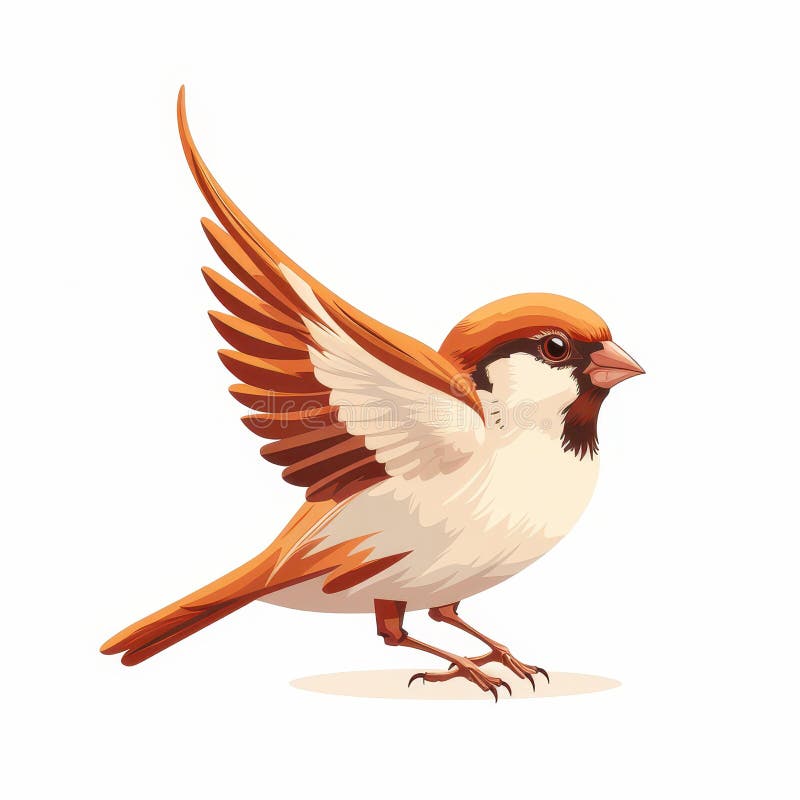 Capture the Dynamic Essence of Sparrow Birds in Motion Flying, Standing ...