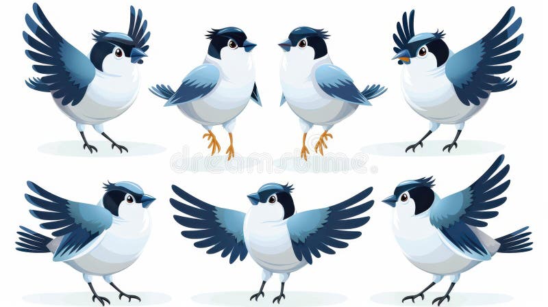 Capture the Dynamic Essence of Sparrow Birds in Motion Flying, Standing ...