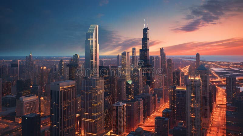 Capture the Essence of a City in Constant Evolution Stock Illustration ...