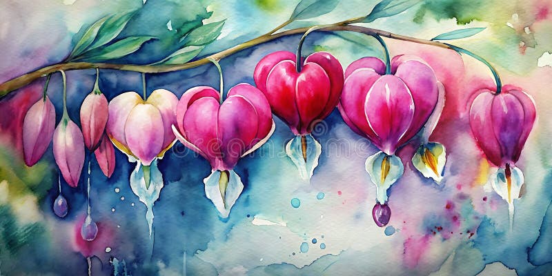 Watercolor Background of Spring Flowers, , Spring Watercolor Flowers ...