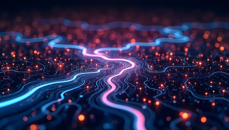 Capture an Evocative Image of a Circuit Board Illuminated by Streams of ...