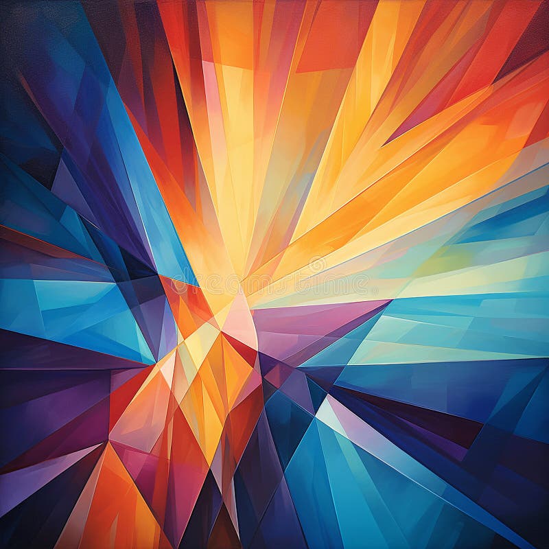 Capture a Geometric Abstraction, a Visual Symphony Where Angles and ...