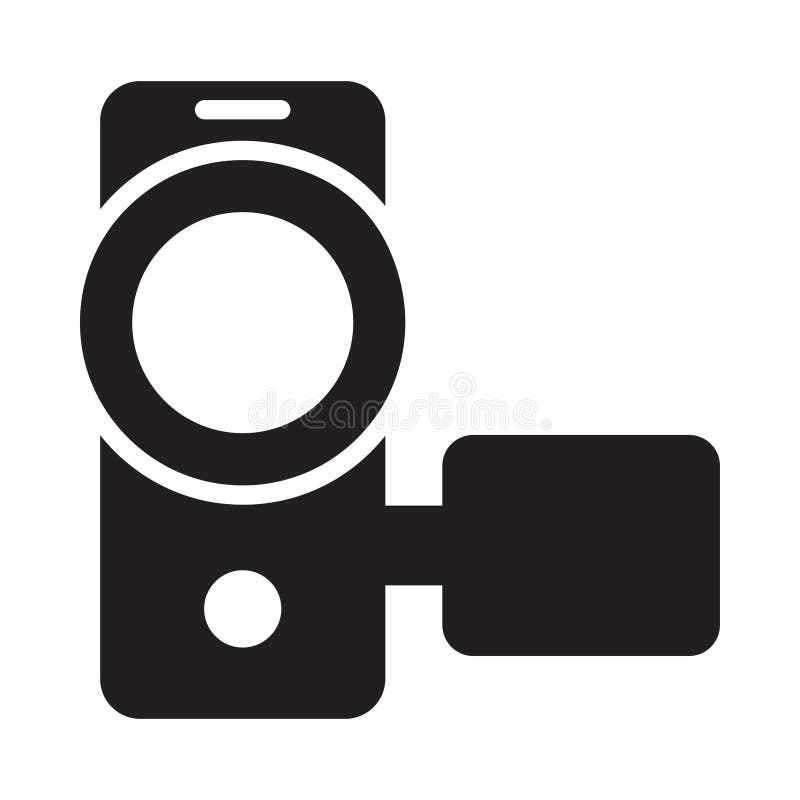 Capture Glyph Flat Vector Icon Stock Illustration - Illustration of ...