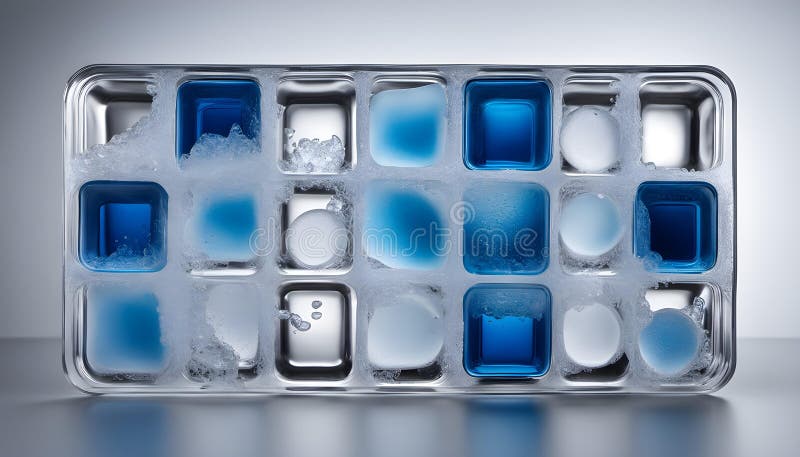 Capture a High-resolution Image of an Ice Cube Tray Mid-melt ...
