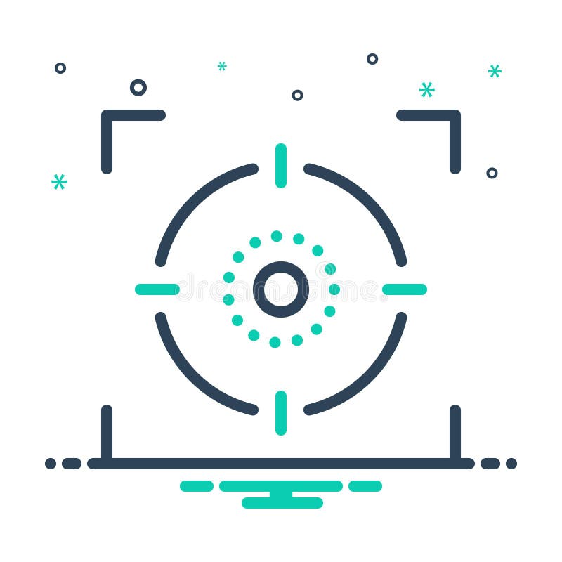 Mix Icon for Capture, Screen and Focus Stock Illustration ...