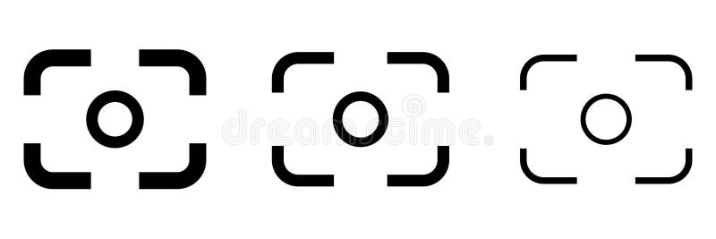 Capture Icon Set Vector. Center Focus Symbol Stock Vector ...