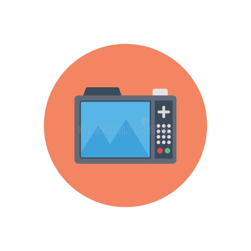 Capture Vector Flat Color Icon Stock Vector - Illustration of device ...