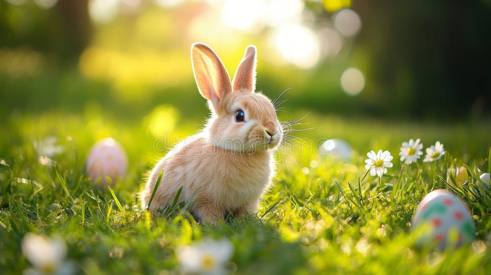 Festive Easter Flowers Background Cheerful Springtime Wallpaper for Instagram Stock Illustration ...