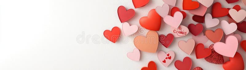 Capture Love Notes Scattered in a Worms-eye View Valentine Setting ...