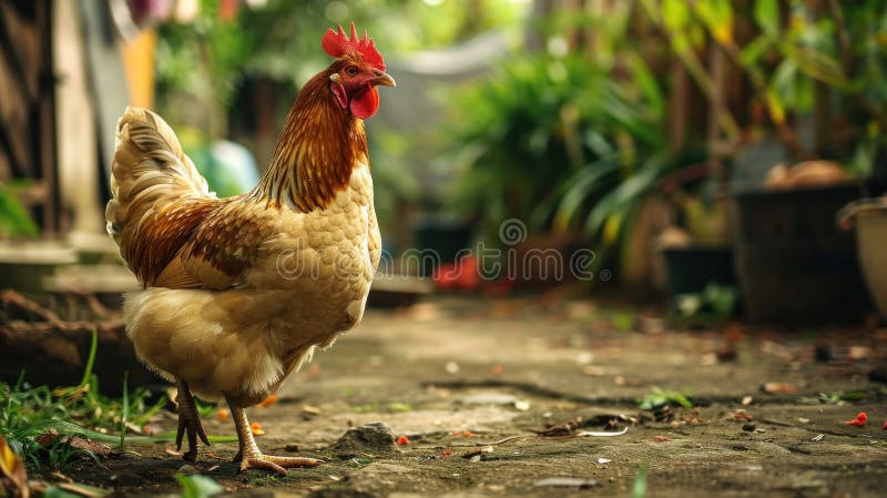 Feathered Majesty, an Enchanting Portrait of a Majestic Chicken ...