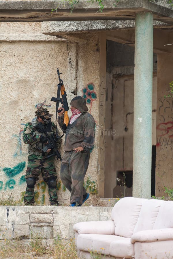 Capture People Building with Weapons Stock Image - Image of military ...