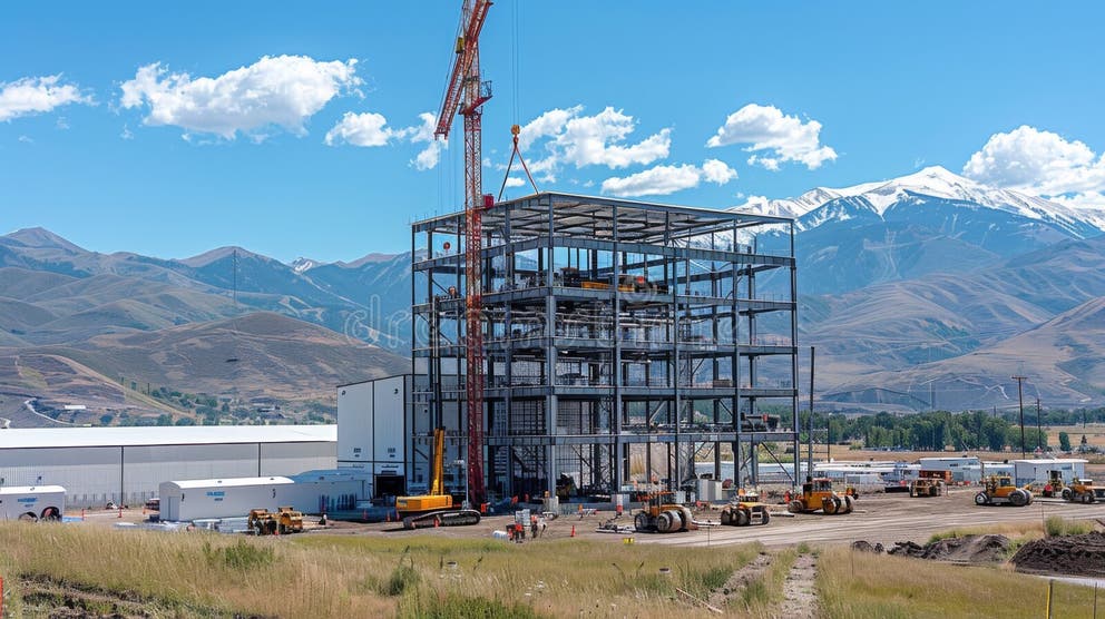 Capture the Scale of a Construction Project As Multiple Cranes and ...