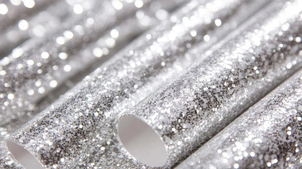 Capture the Silver, Shimmering Surface Sparkles with Glitter Concept ...