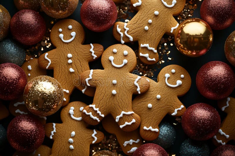 Capture a Top-down Perspective of an Arrangement of Gingerbread Men ...