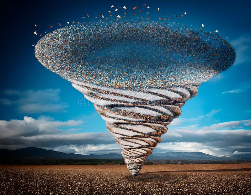 Capture a Tornado with Small Objects Swirling into New Patterns To ...