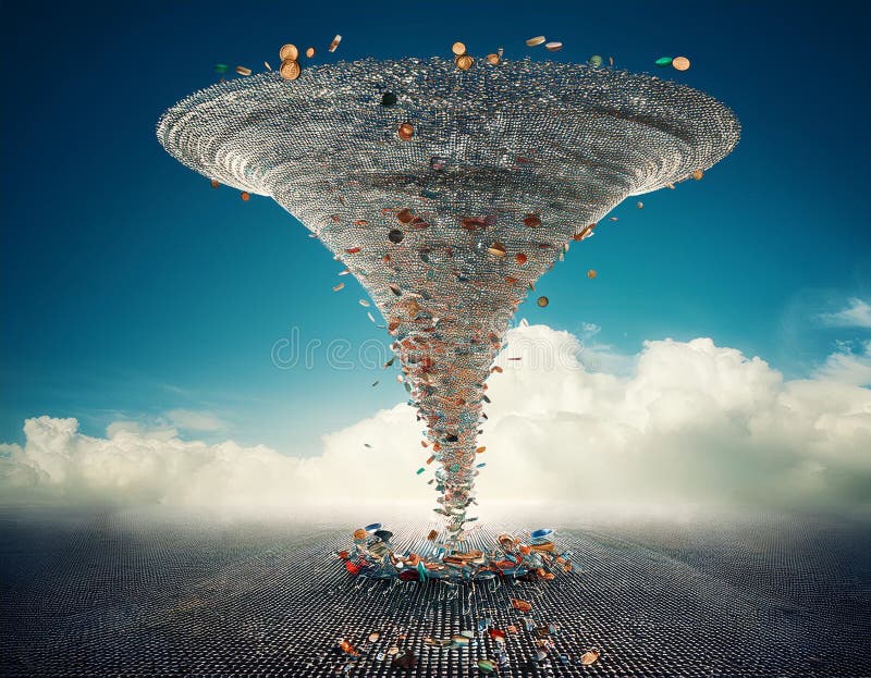 Capture a Tornado with Small Objects Swirling into New Patterns To ...