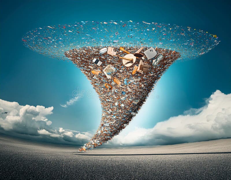 Capture a Tornado with Small Objects Swirling into New Patterns To ...