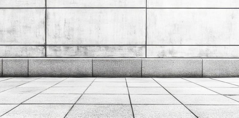 Capture Urban Minimalism, Concrete Wall and Paved Floor Texture with ...