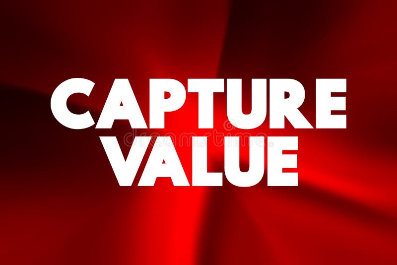 Capture Value Text Button on Keyboard, Concept Background Stock Image ...