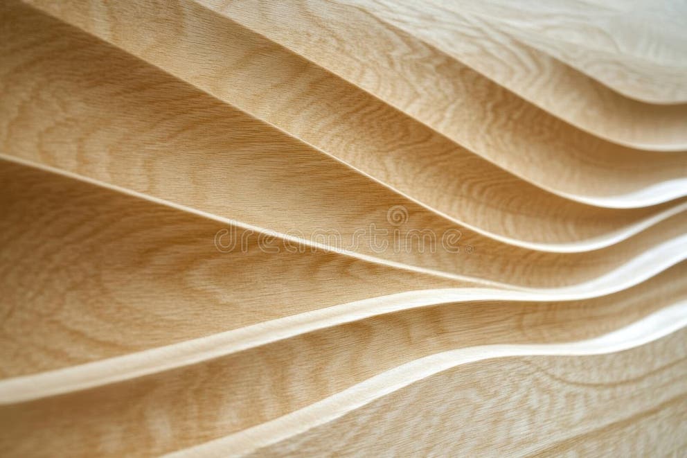 Capture Wavy Texture Wood Panel and Surface Decor with Organic Theme ...