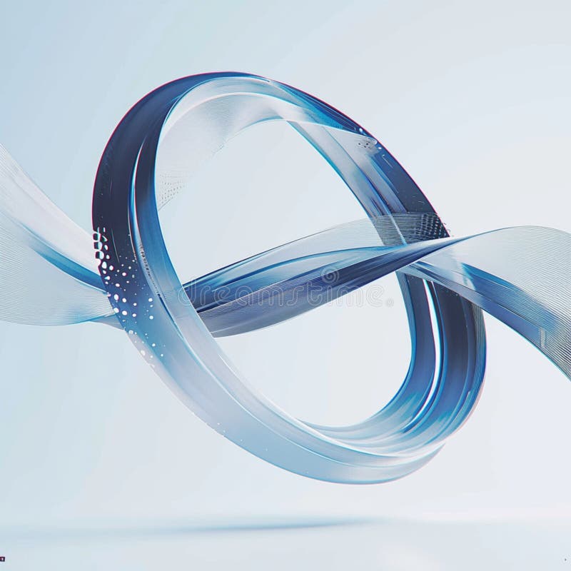 Captures Abstract Mobius Belt Curvature Elegantly Mesmerizing 3D ...