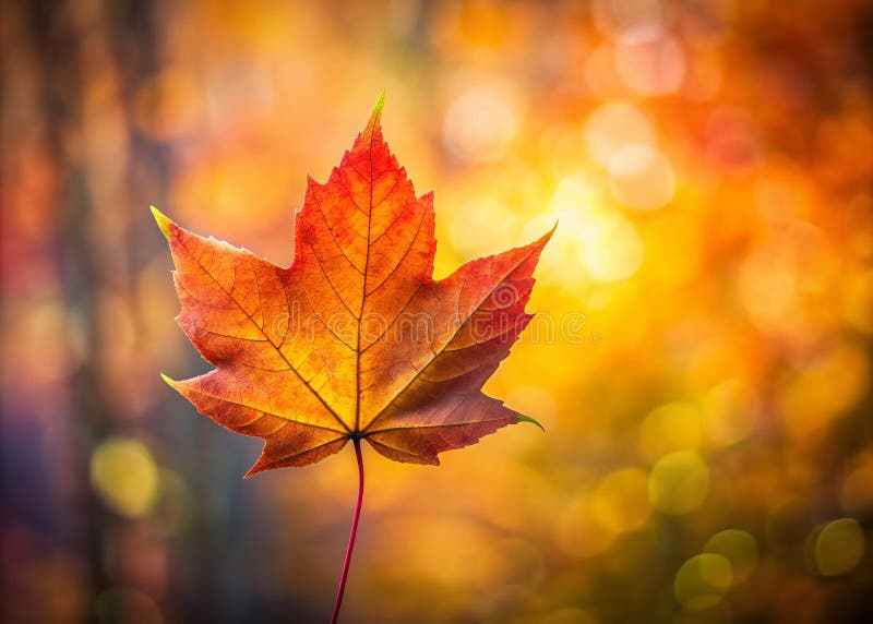Capturing Autumns Solitude a Stunning Composition of Isolated Fall ...