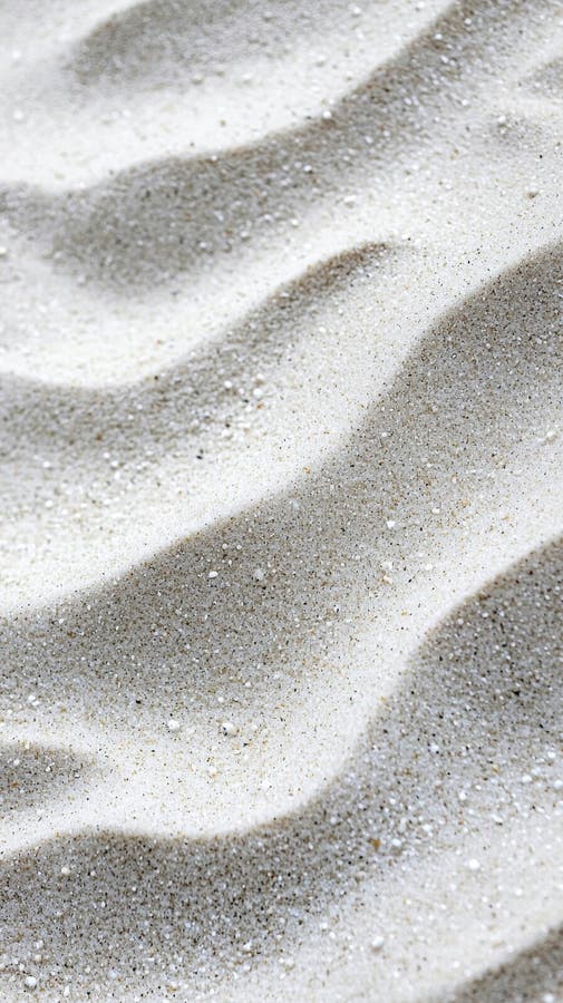 Capturing the Beauty of Pristine White Sand, Gently Forming Soft Waves ...