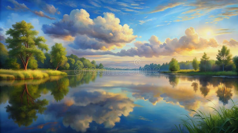 Capturing the Beauty and Reflection of a Still Water Surface Generative ...