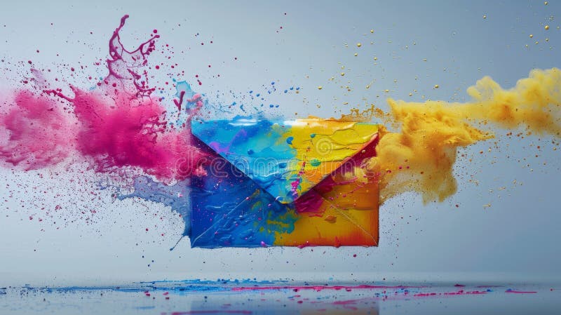 Capturing the Burst of Vibrant Paint Splashes from a High-speed ...