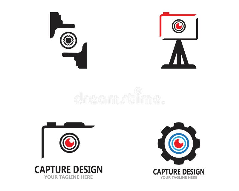 Capturing Camera Photography Icon Logo Design Vector Template Stock ...