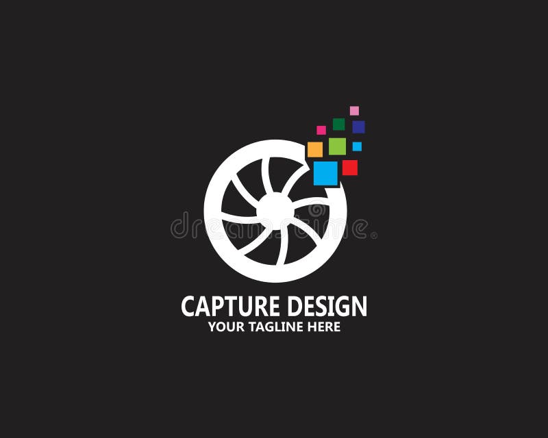 Capturing Camera Photography Icon Logo Design Vector Template Stock ...
