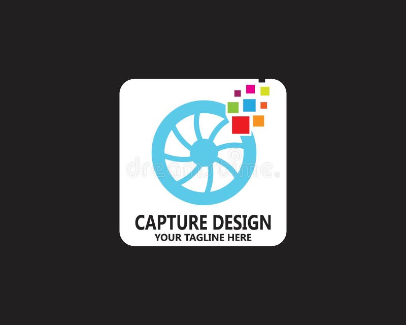 Capturing Camera Photography Icon Logo Design Vector Template Stock ...