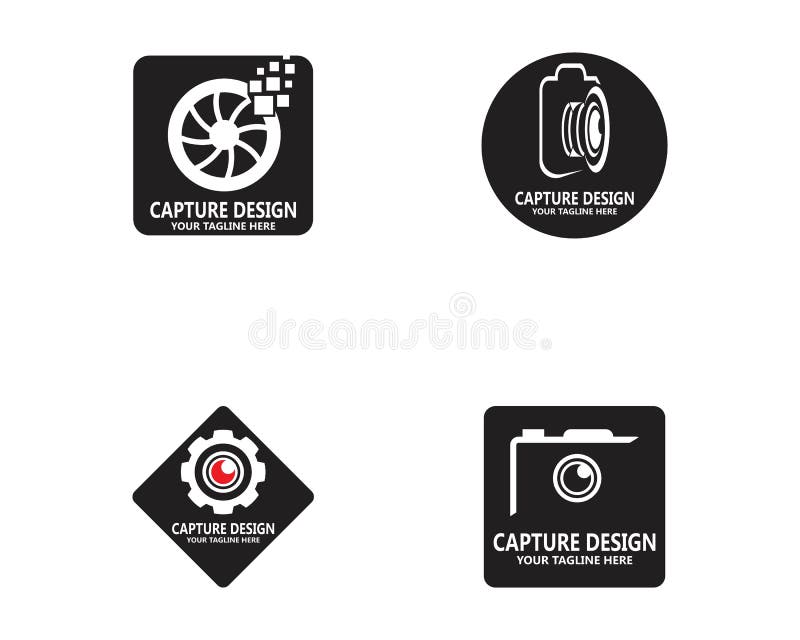 Capturing Camera Photography Icon Logo Design Vector Template Stock ...