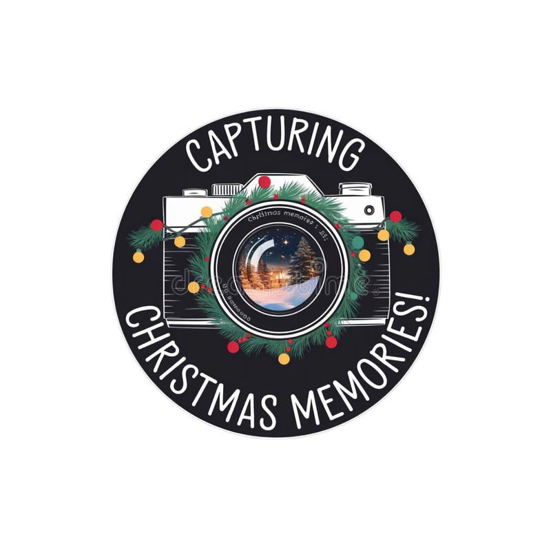 Capturing Christmas Memories Camera Adorned with Festive Christmas ...