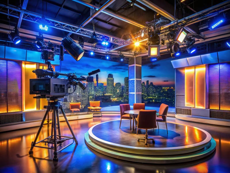 Capturing Cinematic Moments a Nighttime Studio Shoot with a Television ...