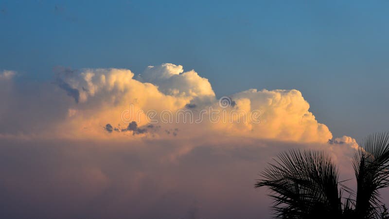 Cumulus Clouds a Low Level Clouds Observed in the Sky Stock Image ...