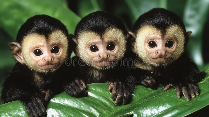 Capturing Curious Expressions and Playful Nature, these Three Capuchin ...
