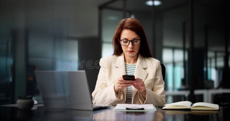 Capturing Data with Mobile Phone Scanner Stock Image - Image of ...