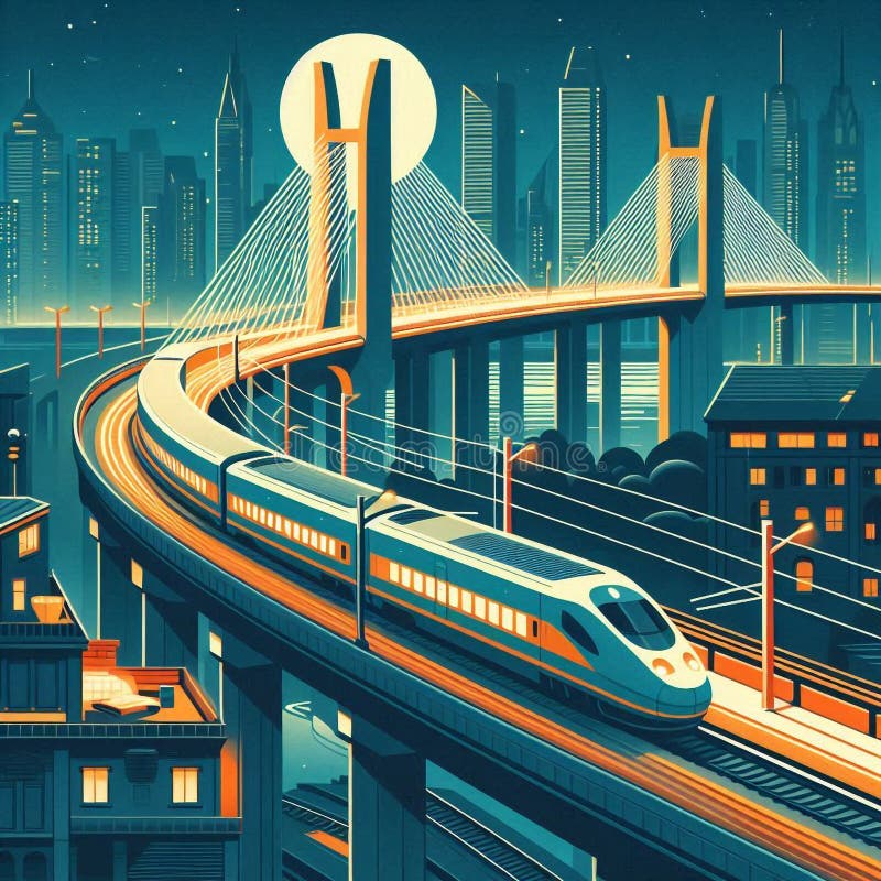 Sleek High-Speed Train in Motion : Speed Concept in Transport ...