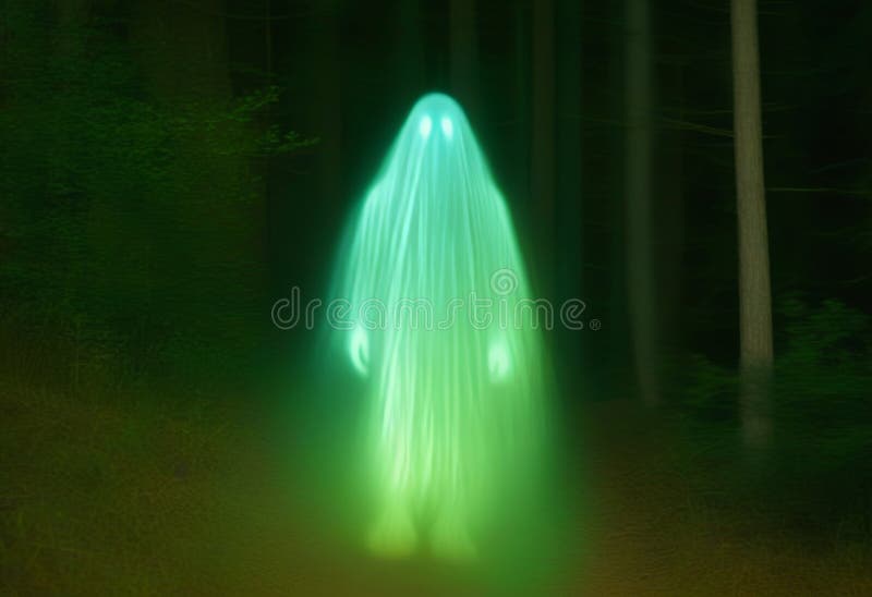 Capturing the Elysian Glow of a Ghostly Specter in Pixels Stock ...