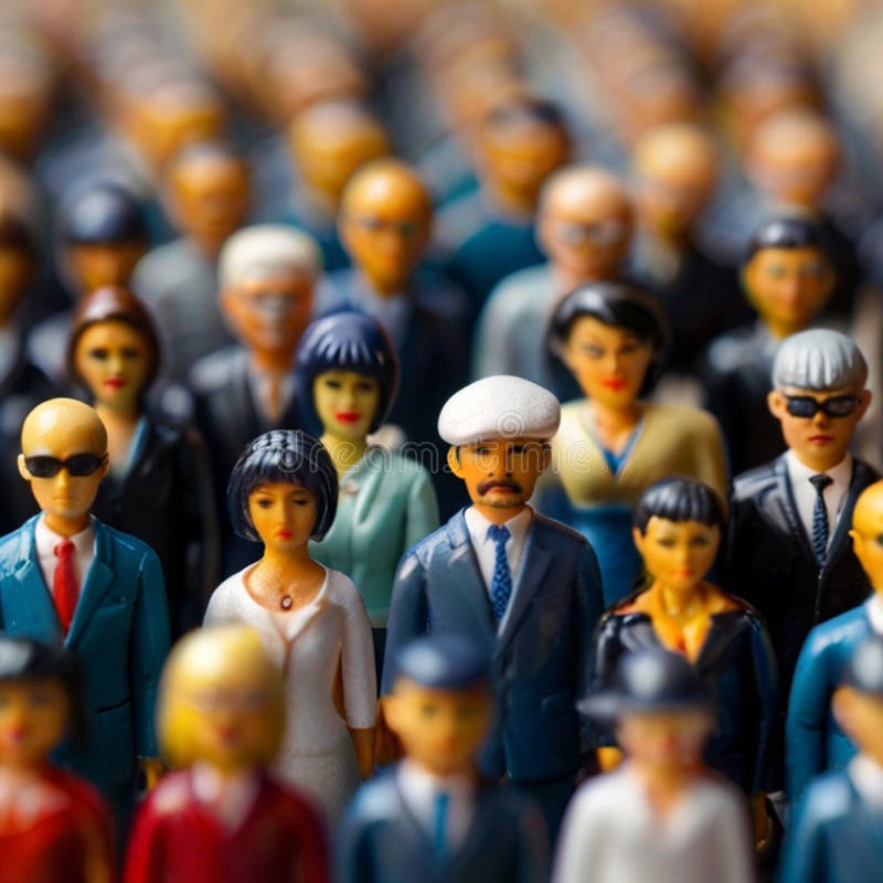 Miniature Crowds Stock Illustrations – 17 Miniature Crowds Stock ...