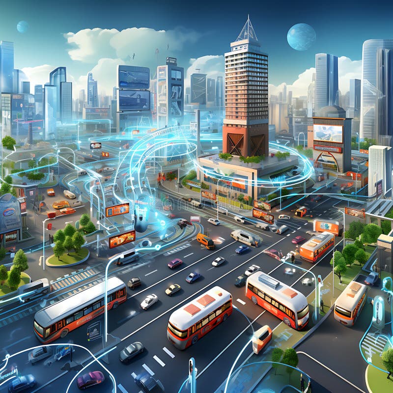 Capturing the Essence of a Smart City S Pulsating Network, this Image ...