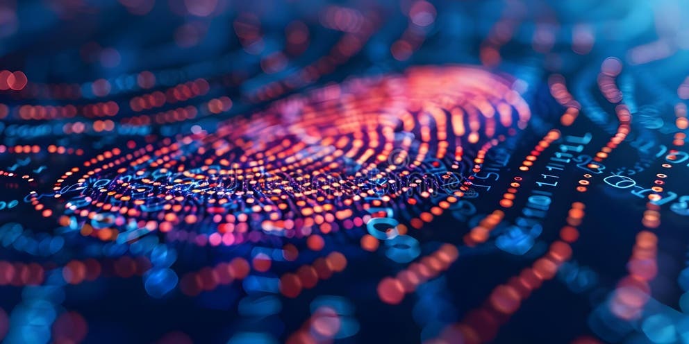 Capturing Fingerprint for Data Security: Up Close Scan on Computer ...