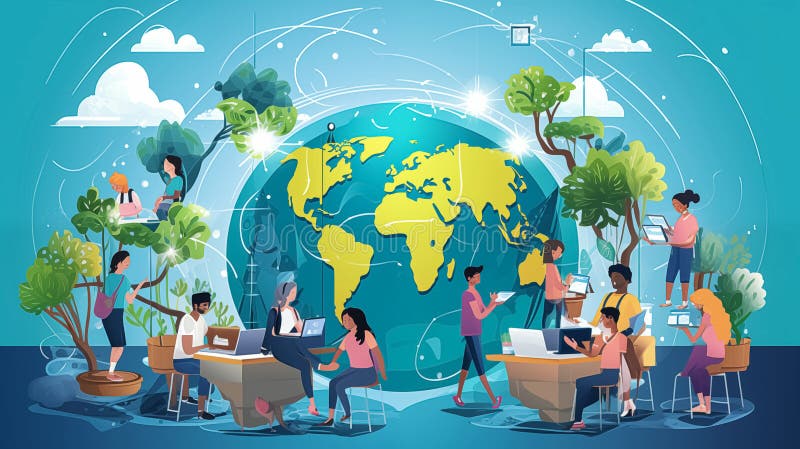 Capturing Global Learning through Retro Wave Imagery, Learning Concept ...